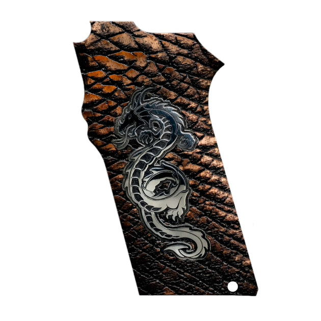 S&W 5906 Wood Grips Silver Metal