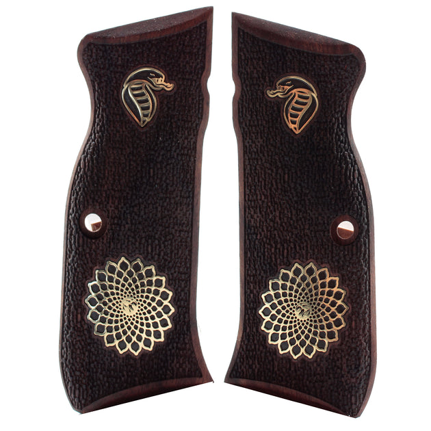 SAR Arms EAA Witness Wooden Fits for P8L, 2000 Light Gold Metal Grips