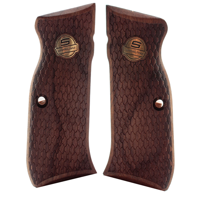 SAR Arms EAA Witness Wooden Fits for P8L, 2000 Light Gold Metal Grips