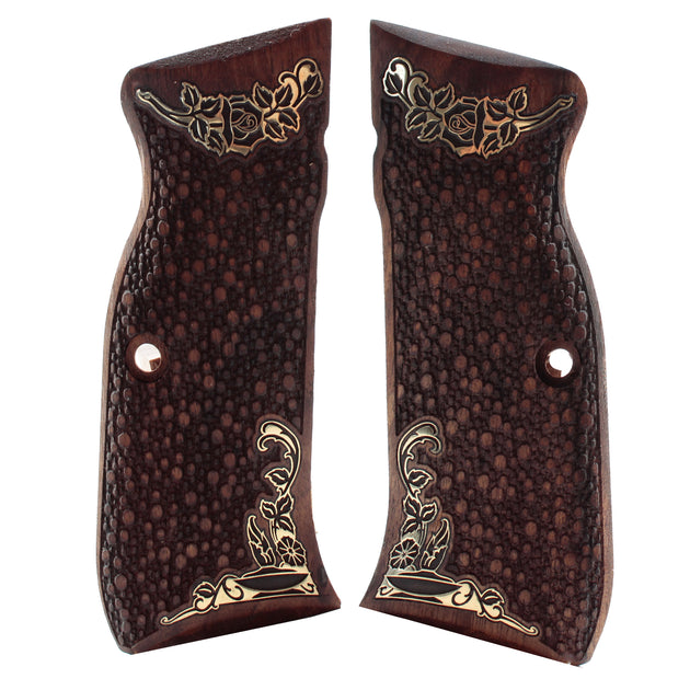 SAR Arms EAA Witness Wooden Fits for P8L, 2000 Light Gold Metal Grips