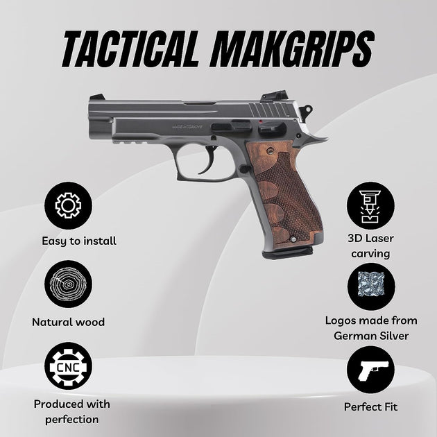 Sar Arms K245 K2 45 Grips, Walnut Wood Grips