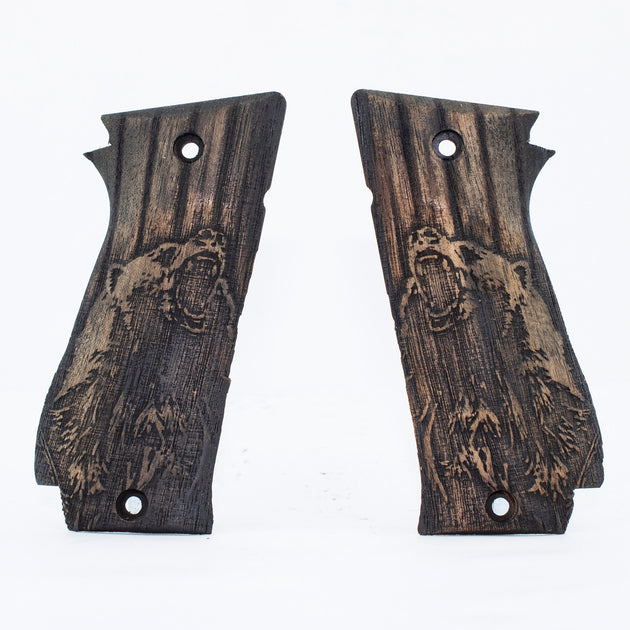 Sar Arms K2 45 grips, gun grips, wooden grips, K2 45 grips.