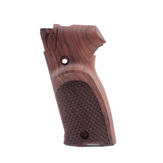 Sig P 220 Finger Assisted Wood Grips ( Heel Mag Release )